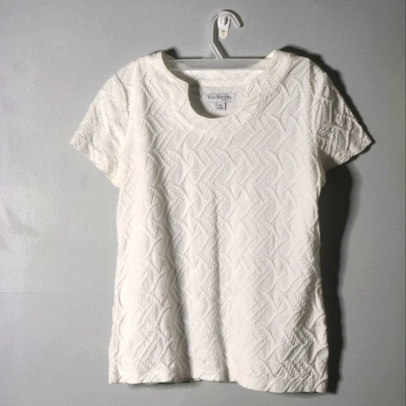 Kim Rogers | Tops | Kim Rodgers White Top | Poshmark